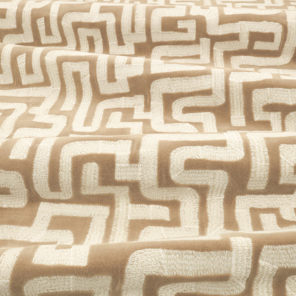 Zinc Textile Labyrinth Taupe – The Curtain Factory Outlet