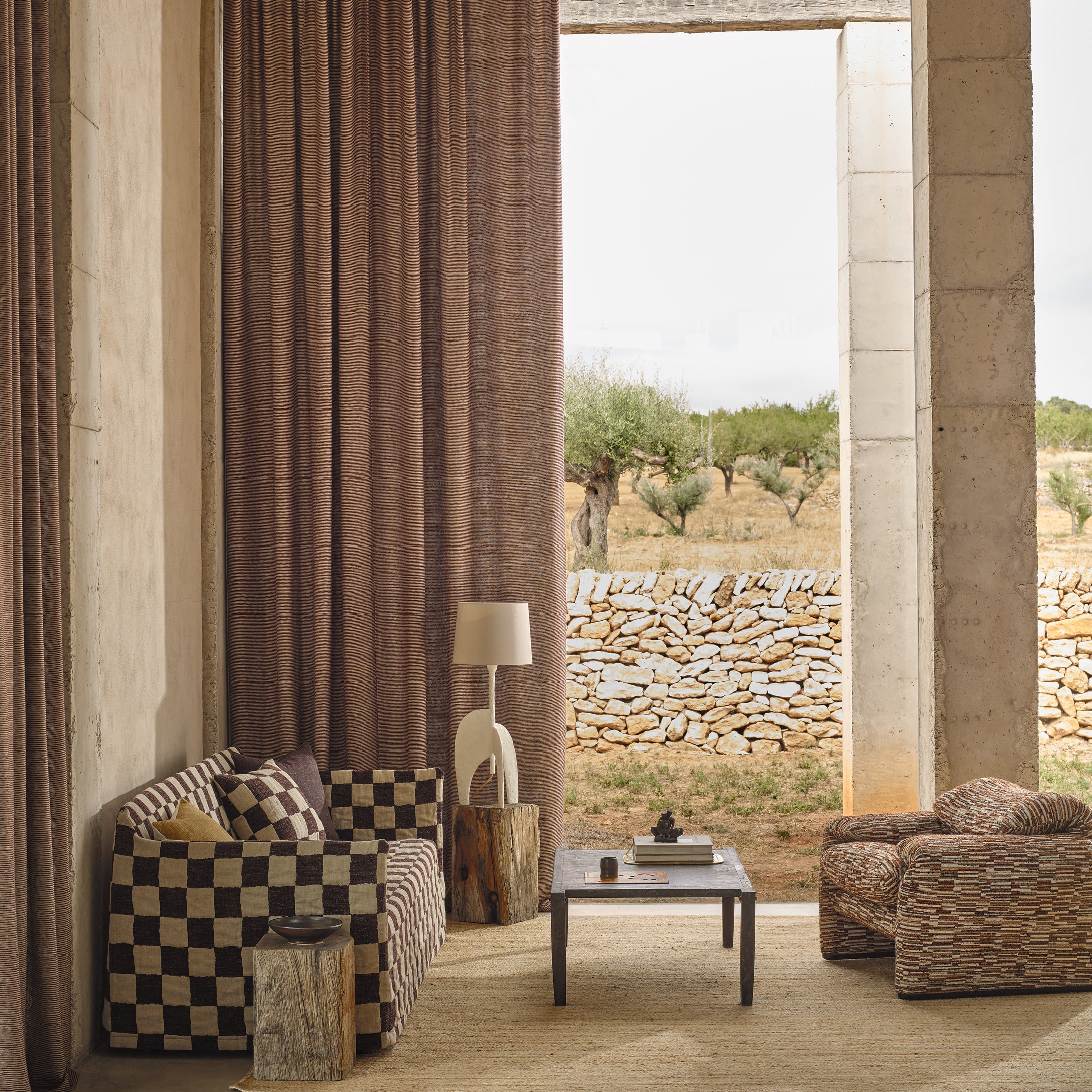 Zinc Textile Checkmate Obsidian – The Curtain Factory Outlet