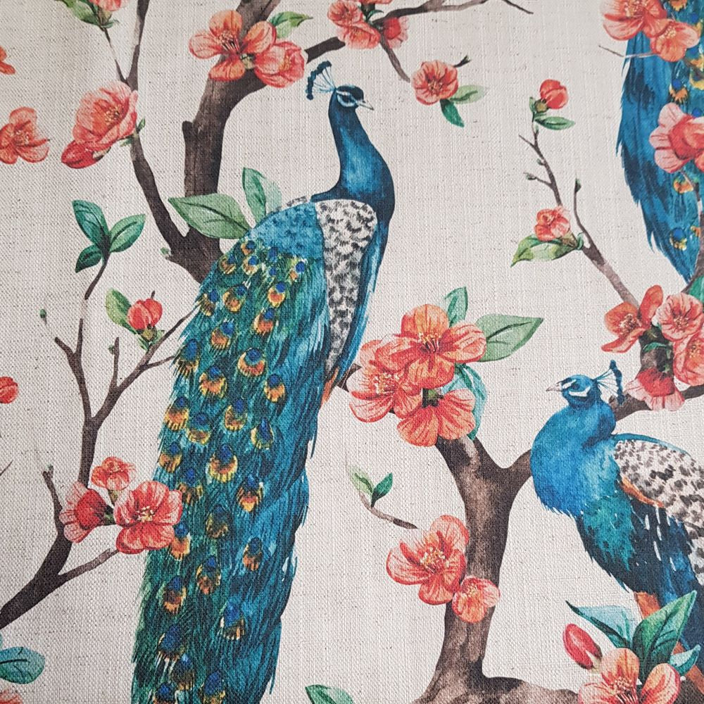 Claremont Tropical English Heritage Linen Blend Fabric – The Curtain ...