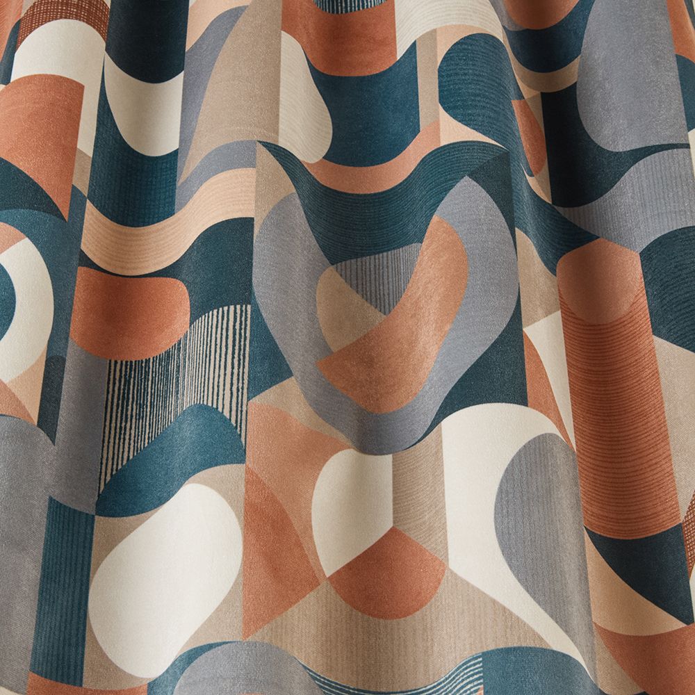 Iliv Geometrica Velvet Harissa – The Curtain Factory Outlet