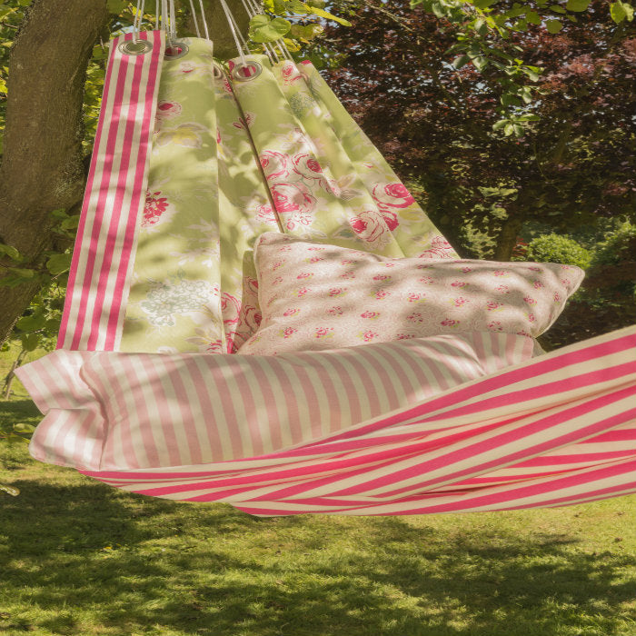 Clarke & Clarke Party Stripe Raspberry – The Curtain Factory Outlet